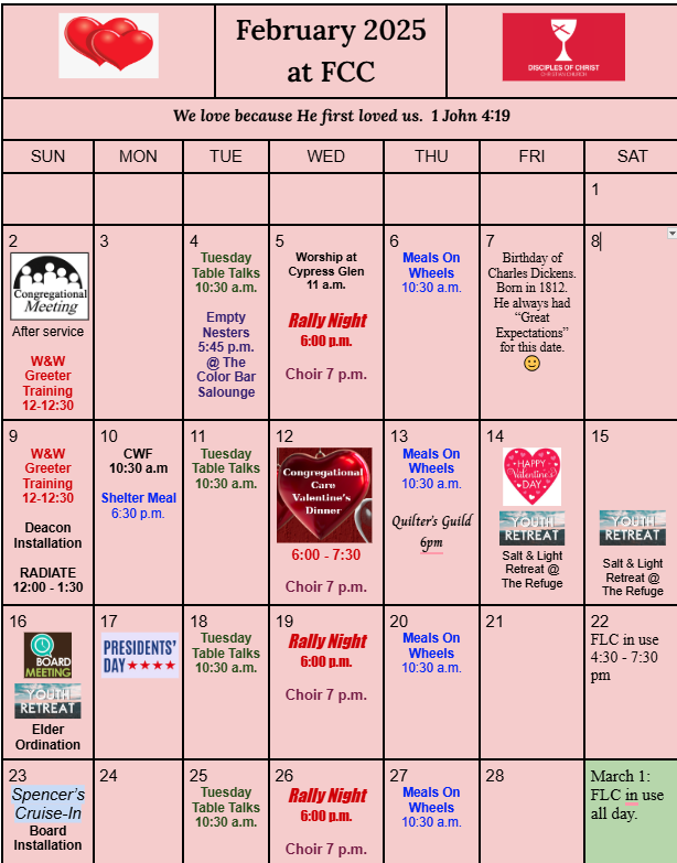 February Calendar